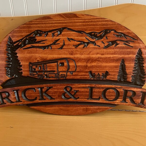 RV Sign / Camper Sign/ Personalized Camper Sign/ Campground Sign ...