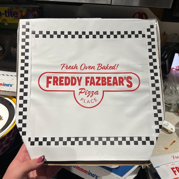 FNAF Printable Pizza Box Cover - Five Nights at Freddy's Digital ...
