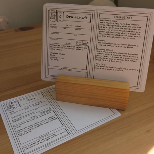 Blank Illustrated PDF Spell and Scroll Cards for Dungeons and Dragons ...