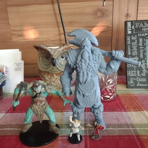 Grey Render Monster Tabletop Miniature Monstrober 2021 | Etsy