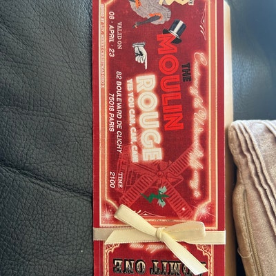 Moulin Rouge Ticket Invite Creatures of the Underworld Typewriter ...