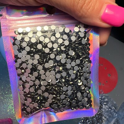 GLASS CHOOSE Size and Color Flatback Nonhotfix Rhinestones Crystals SS6 ...