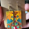 Abstract Floral Polymer Clay Earrings - Etsy
