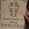 In Loving Memory Car Window Decal With a Cross and Flowers Grandma ...