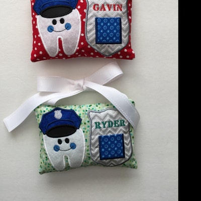 DIGITAL ITEM: Police Tooth Fairy Pillow ITH Design 5x7 Hoop - Etsy