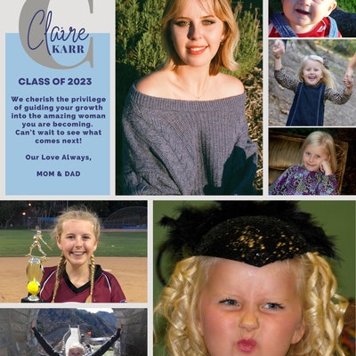 Editable Full Page Graduation Yearbook Ad Template Editable in Canva ...