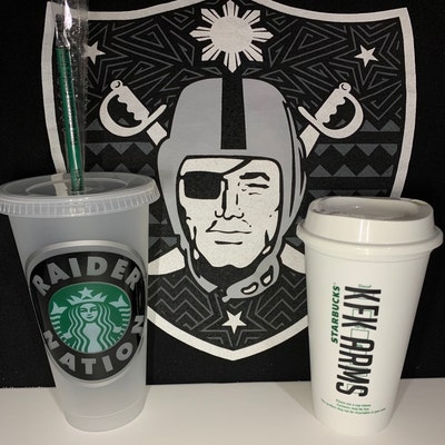Raider Nation Starbucks Tumbler, Raider Fans, Father's Day Gift, Raider ...