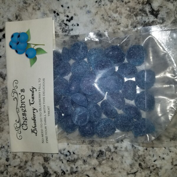 Blueberry Hard Candy Drops 4.5 Ounces - Etsy