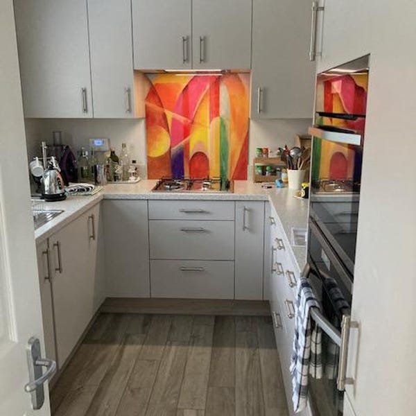 Kitchen Splashback Dak Stone Texture Granite Marble Tempered Glass ...