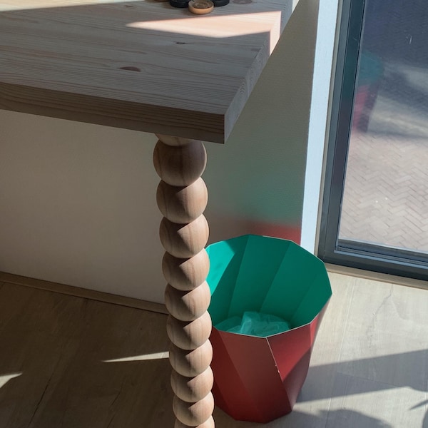 Unique Table Legs, Beech Custom Wood Legs, End Table Legs, Mid Century ...