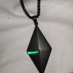 Men's Gold Necklace, Emerald Necklace, Gold Necklace for Men, Emerald ...