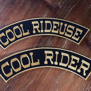 Custom Embroidered Top and Bottom Rocker Set MC Biker Patch - Etsy