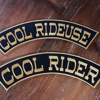 Custom Embroidered Top and Bottom Rocker Set MC Biker Patch - Etsy