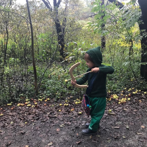 Small Bow and Arrows - Natural Wood Toy Bow - Original "from Jennifer ...