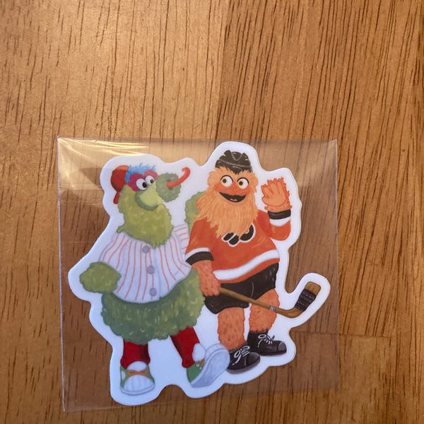 Five Philly Mascots Print (phanatic, Gritty, Swoop, Franklin, Phang) - Etsy