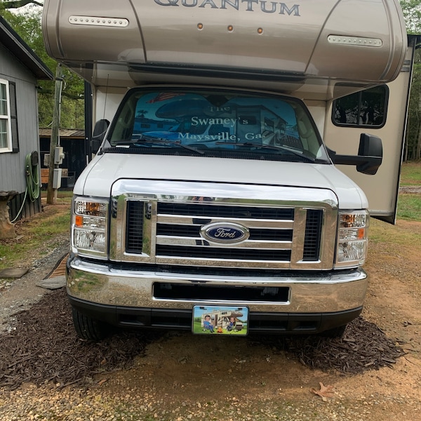 Custom License Plate for Camping Couple, Personalized Vanity Plate ...