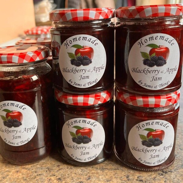 15x51mm Round Jam, Chutney or Preserve Labels. State Your Fruit/veg ...
