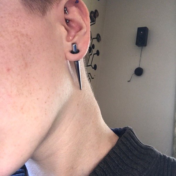 Surgical Steel Tapers 4 SETS of 2 8 PIECES Mid Gauge Stretching Tools ...