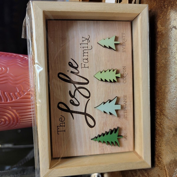 Family Tree Sign, Family Name Sign, Fall Family Sign, Personalized Gift ...