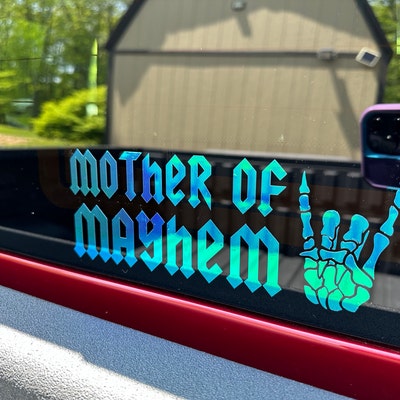 Car Decal Mother of Mayhem, Alternative, Vinyl Decal, Mama, Chaos ...