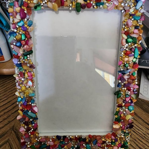 Colorful Stone Mix Picture Frame - Etsy