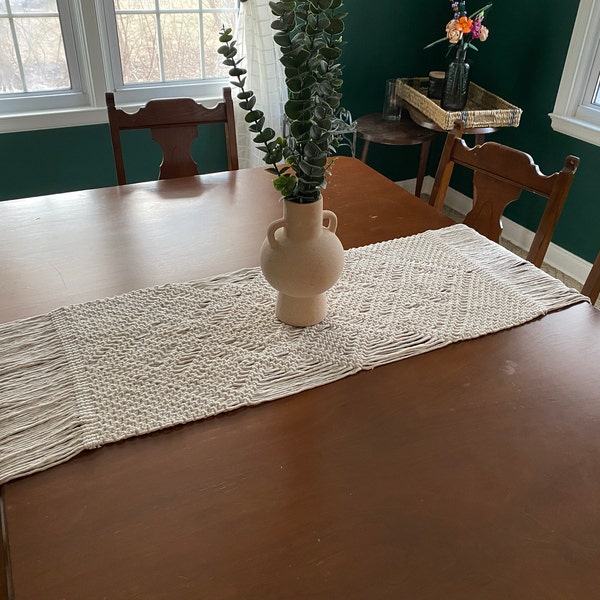 TABLE RUNNER Pattern - Macrame Tutorial - "colorio" - DIY Macrame Boho Pdf Pattern, Instruction ...