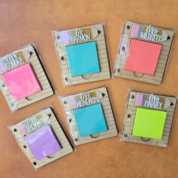 SVG Post It Note Holder File | Teacher Appreciation Digital File ...