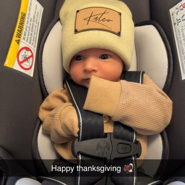 Name Hat Custom Baby Kids Child Baby Newborn Beanie Slouchy ...