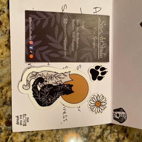 Two Cats Sticker, Yin and Yang Cat Sticker, Vinyl Cat Sticker, Black ...