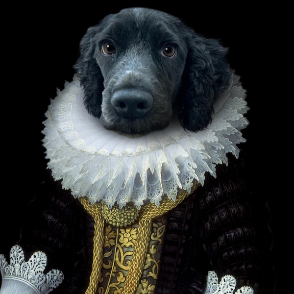 Custom Knight Pet Portrait . Custom Pet Knight Portrait . Classic ...