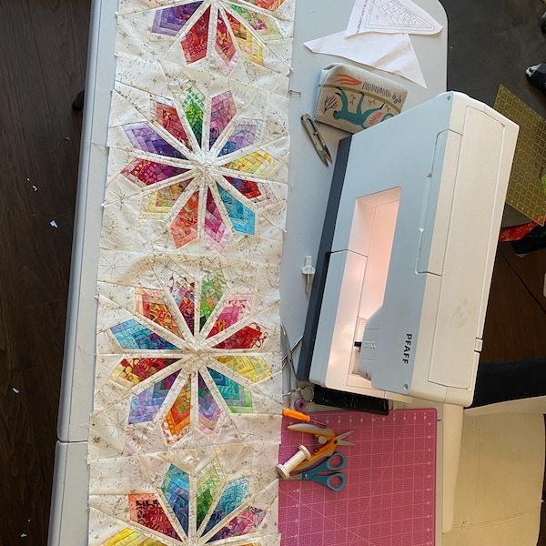 Colorburst Quilt Block Pattern - Etsy