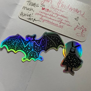 Holographic Star Bat Constellation Sticker 2 Sizes Vinyl - Etsy