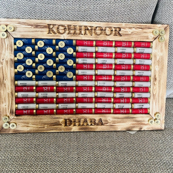 Large Shotgun Shell American Flag - Etsy