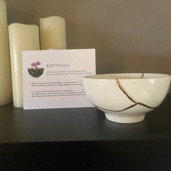 Large Kintsugi Bowl With 30 Plus Breaks - Etsy