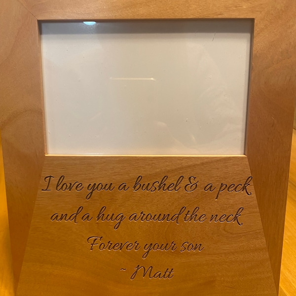 Engraved Picture Frames | Custom Photo Frame Gift for Wedding 4x6 5x7 ...