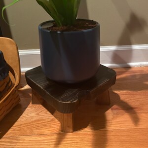 Solid Wood Rustic Plant Stand / Riser / Farmhouse Decor 5in - Etsy