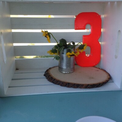 10 Vintage Metal Number 3 Marquee Signage Number Sign Birthday Numbers ...