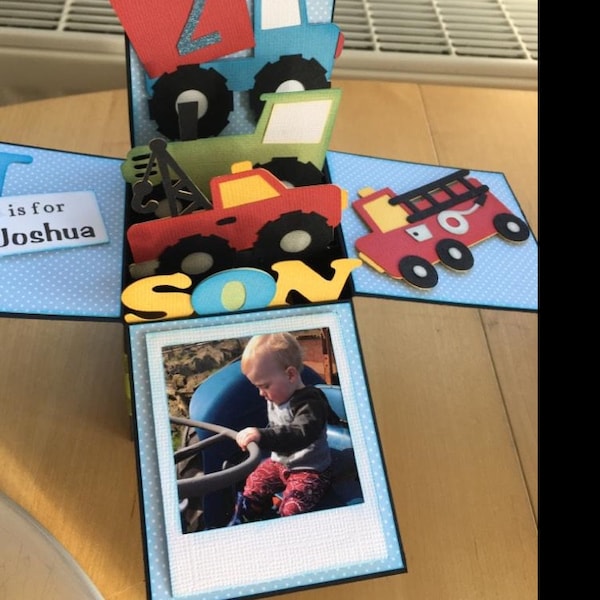 Personalised Cars Pop up Box Card, Unique Cars Birthday Card - Etsy