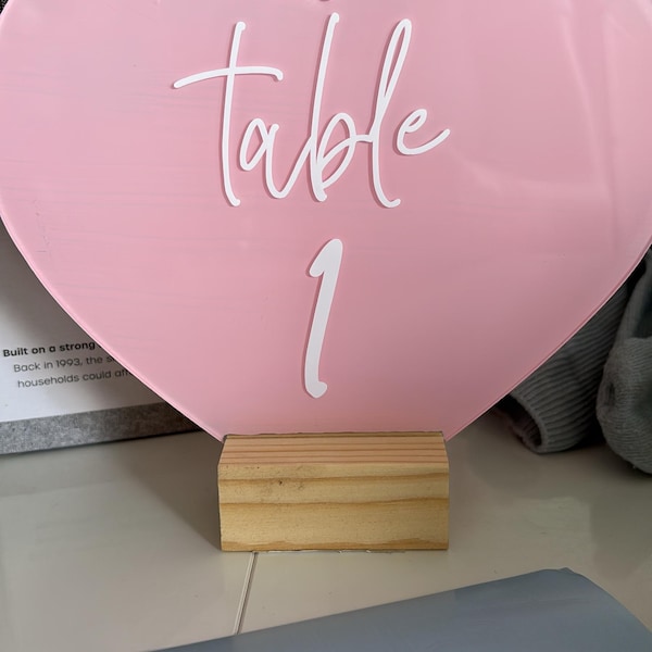 Table Number Sticker, Elegant Wedding Reception Vinyl Decal Numbers ...