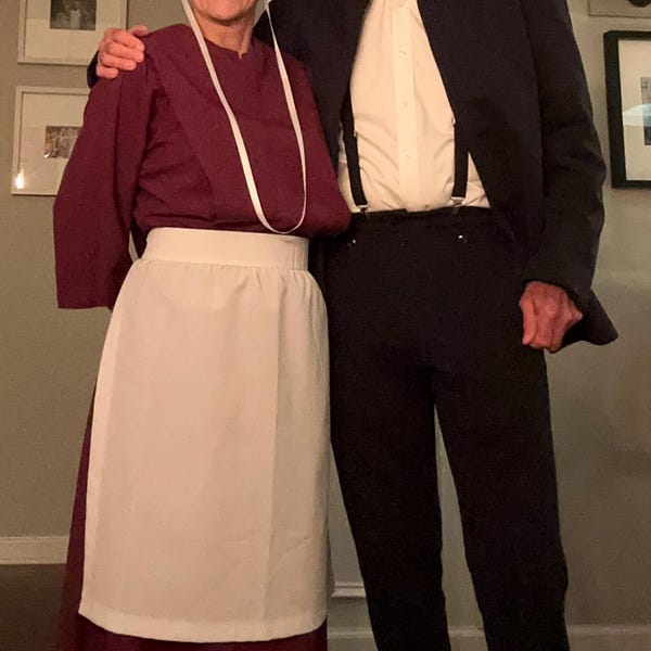 Amish Woman's Covering Extra Large Cap Kapp Bonnet With Strings Prayer ...