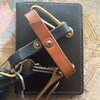 Carabiner Key Fob, Keyring, Leather Key Holder. Black Tactical, EDC HK ...