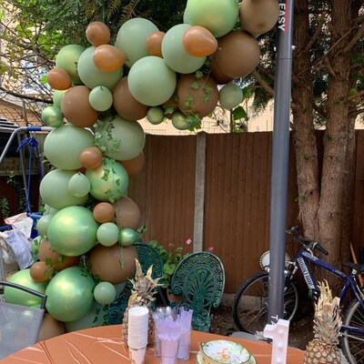 Woodland Balloon Arch, Green Balloon Arch, Woodland Balloon Arch ...