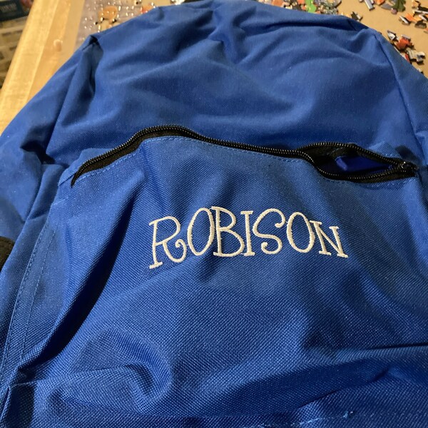 Personalized Kids Backpack Embroidered Monogrammed With Name of Your ...