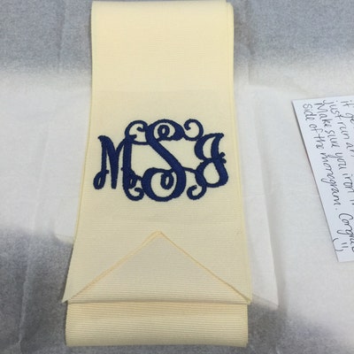 Wedding Flower Bouquet Ribbon Personalized for Bridal Partycustom ...