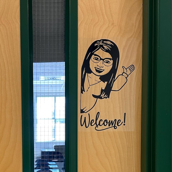 Custom Bitmoji Vinyl Decal: Personalized Teacher, Student, or Car ...
