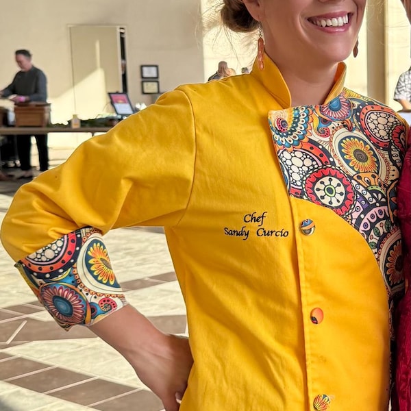 Patterned Personalized Chef Coat Chef Jacket for Man and Women ...