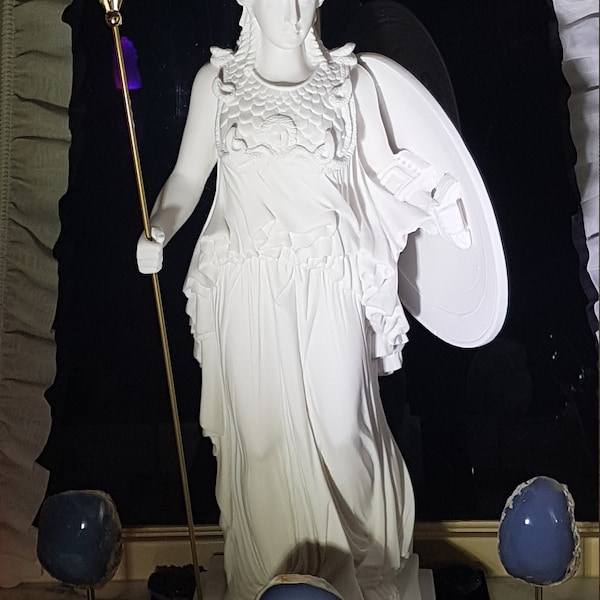 Athena Minerva Greek Roman Goddess Cast Marble Large Sculpture Statue ...