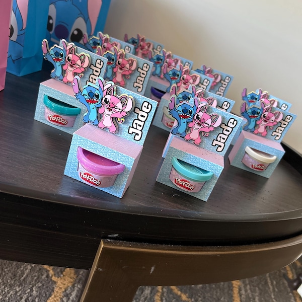 Stitch Play-doh Box/ Stitch Birthday/ Play-doh Decor/ Stitch Party ...