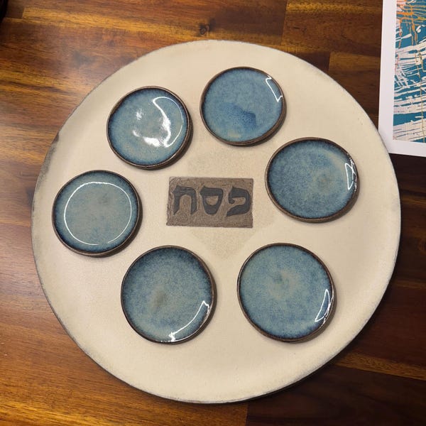 Rustic Handmade Black Ceramic Platter, Stoneware Extra Large Serving ...