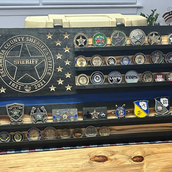 Firefighter Challenge Coin Display, Fire Hydrant, Gift for Firefighters ...